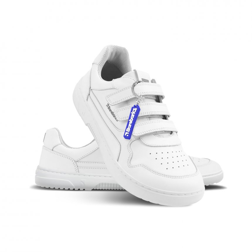 Barefoot Sneakers Barebarics Zing - All White - Leather | Barebarics