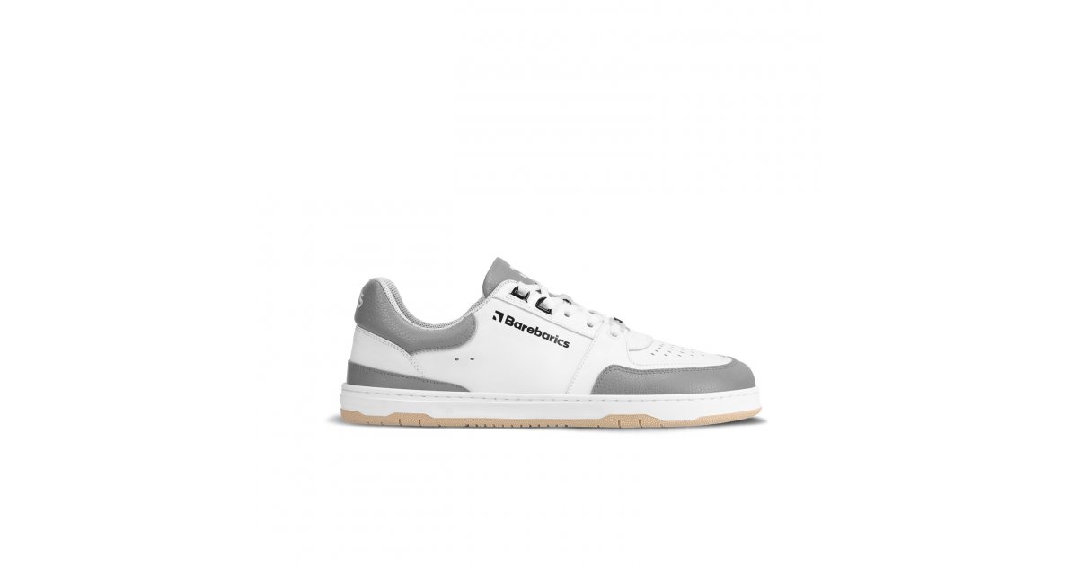 Barefoot Sneakers Barebarics Wave - White & Grey | Be Lenka
