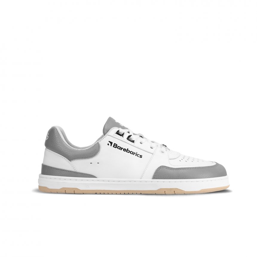 Barefoot Sneakers Barebarics Zing - All White - Leather | Barebarics