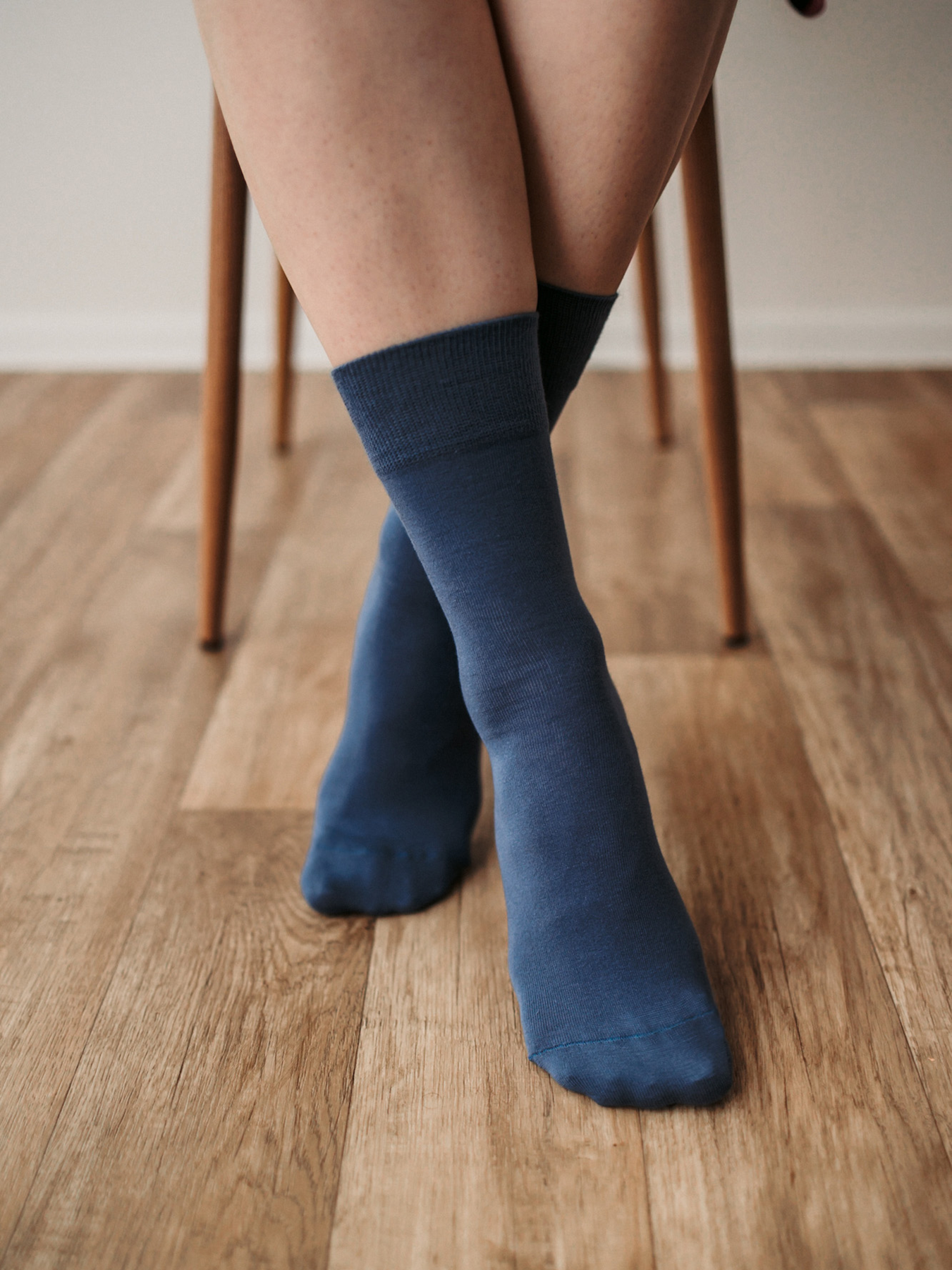 Barefoot Socks - Crew - Essentials – Blue | Be Lenka
