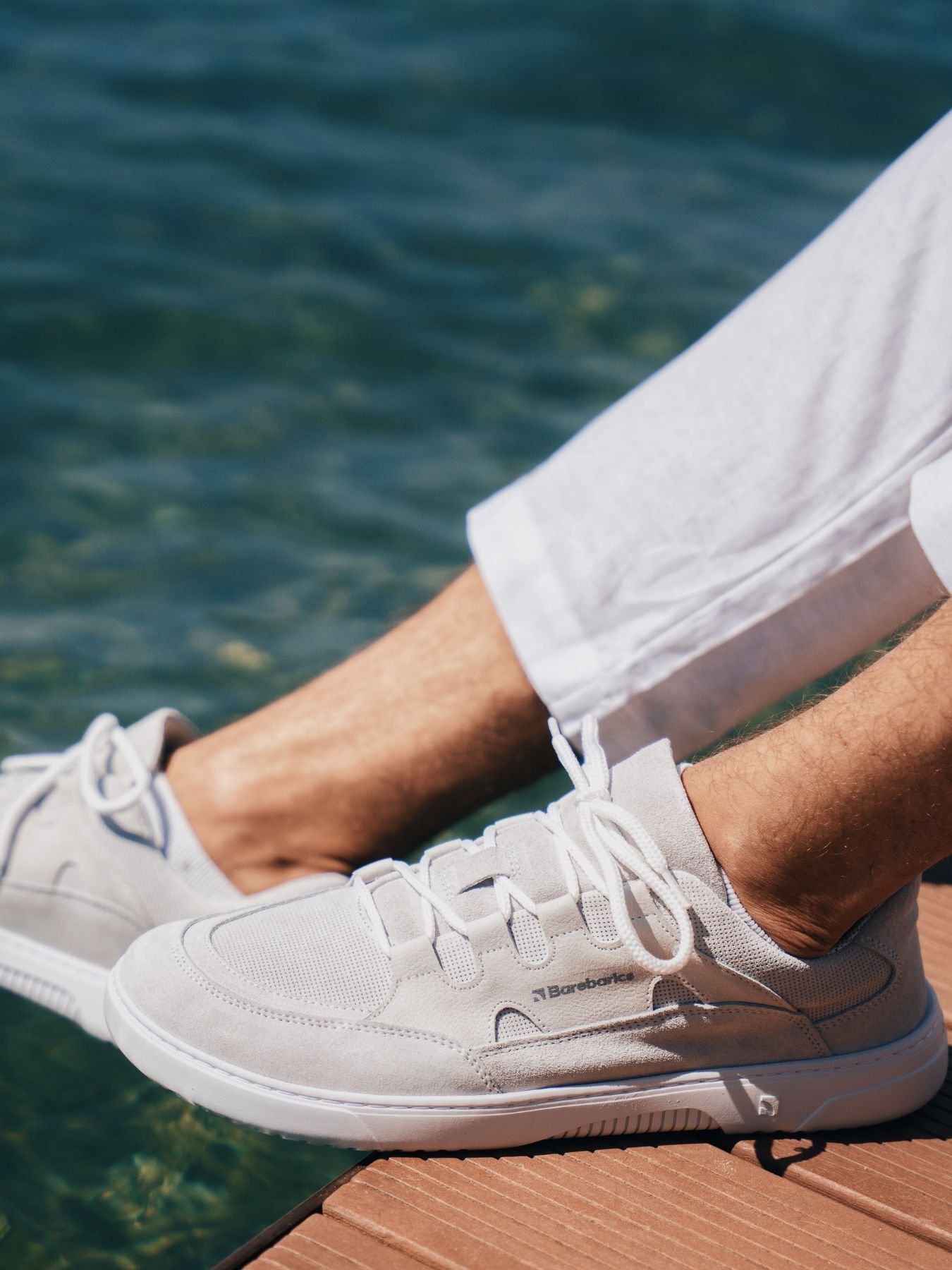 Barefoot Sneakers Barebarics Evo - Chalk White | Be Lenka