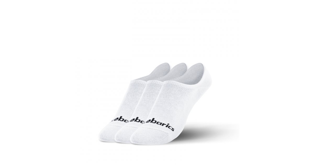 Barebarics - Barefoot ponožky - No-Show - White - 3 pack | Be Lenka