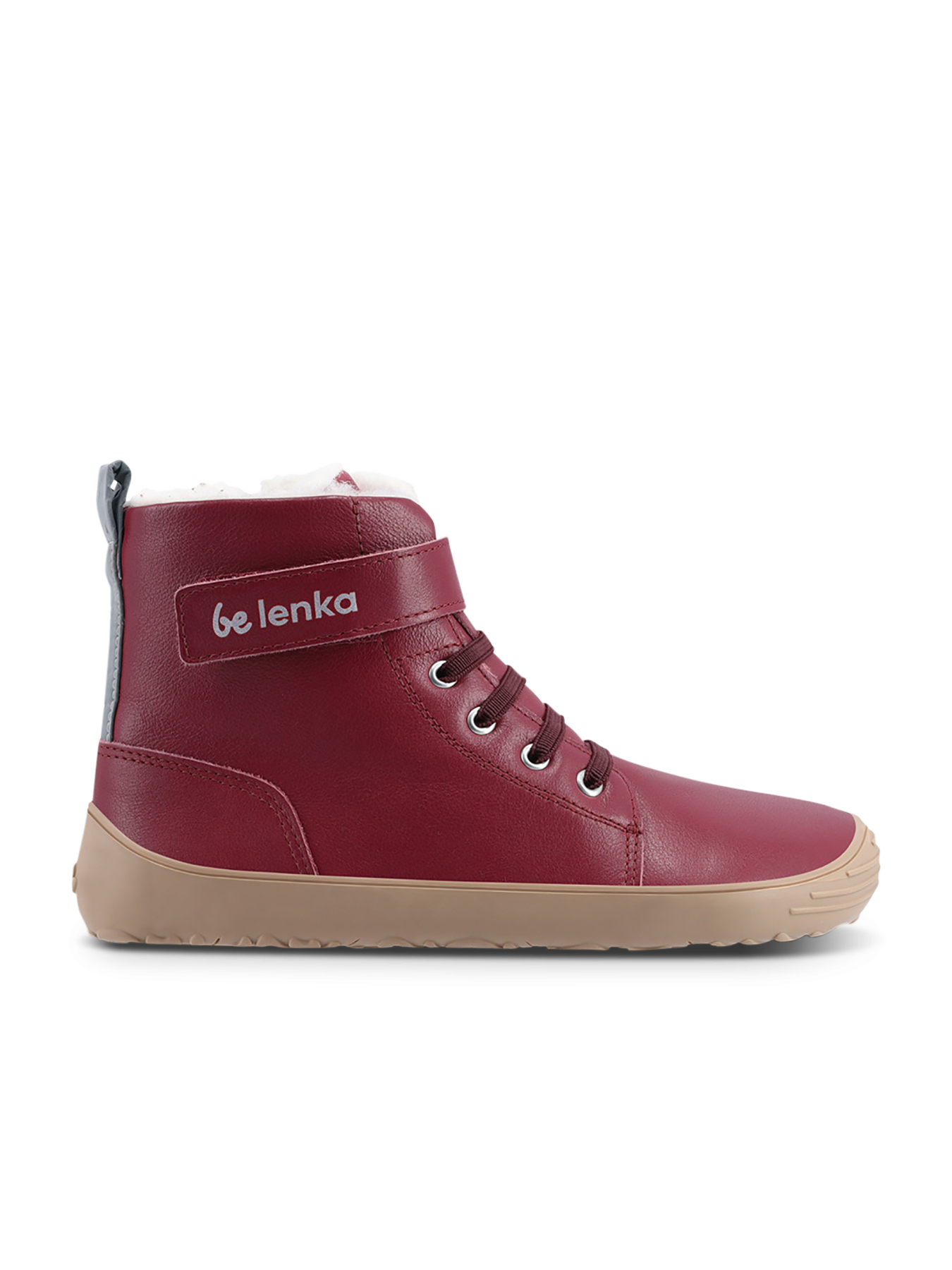 Winter barefoot boots Be Lenka Winter Kids - Dark Cherry Red | Be Lenka