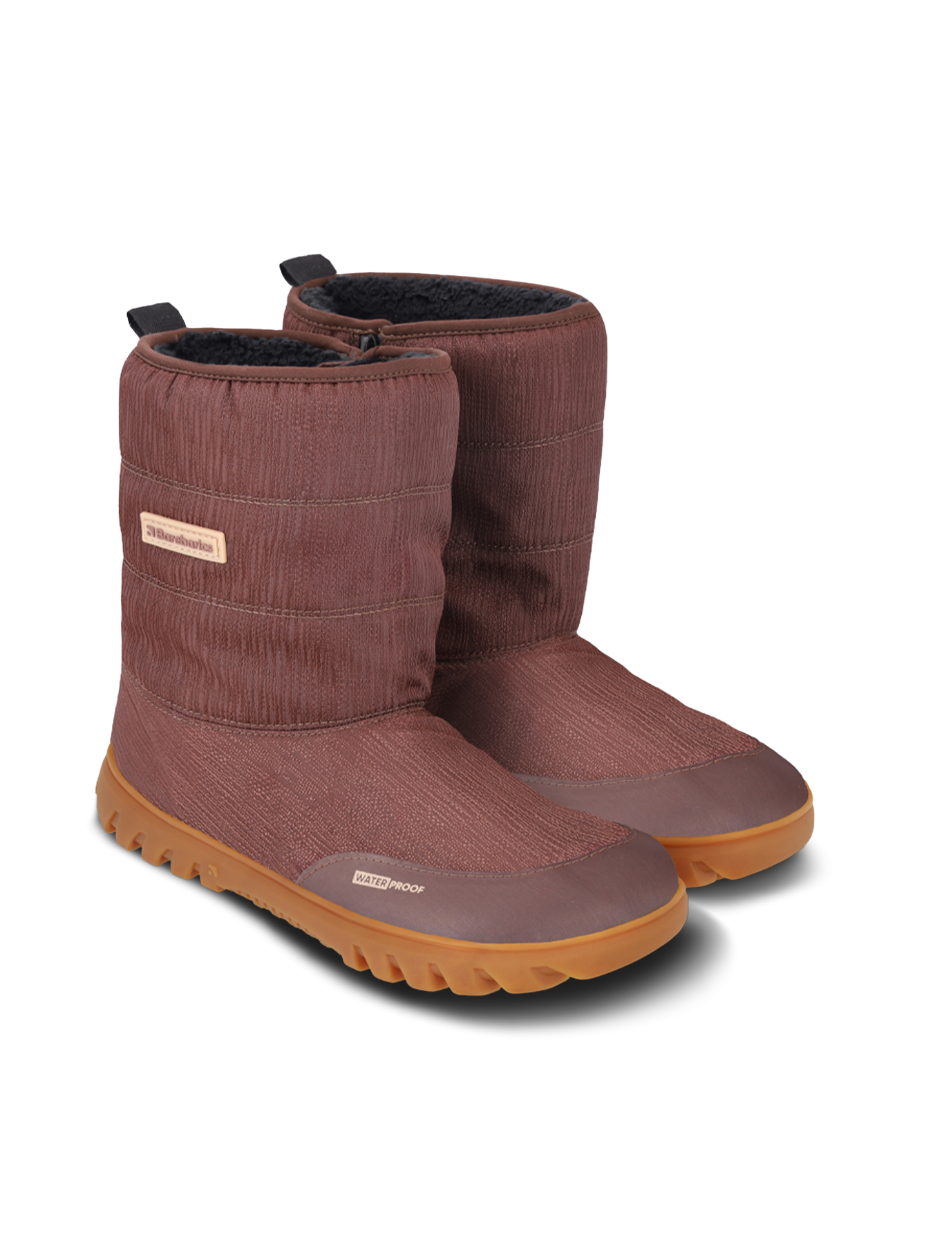 Winter Barefoot Boots Barebarics PolarStride - Copper Brown | Be Lenka