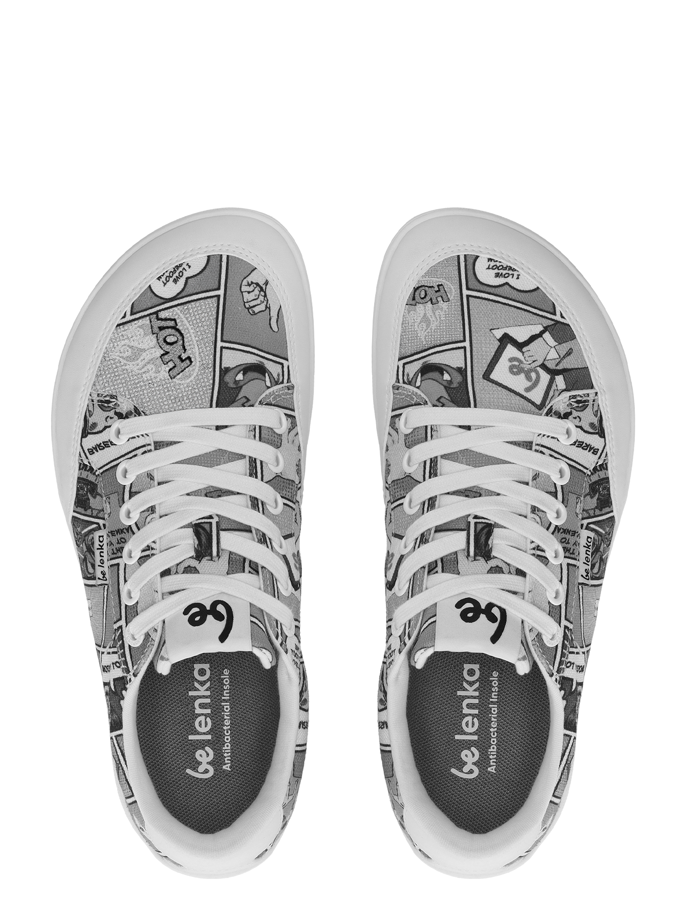 Barefoot Sneakers Be Lenka Rebound - Comics Black & White | Be Lenka